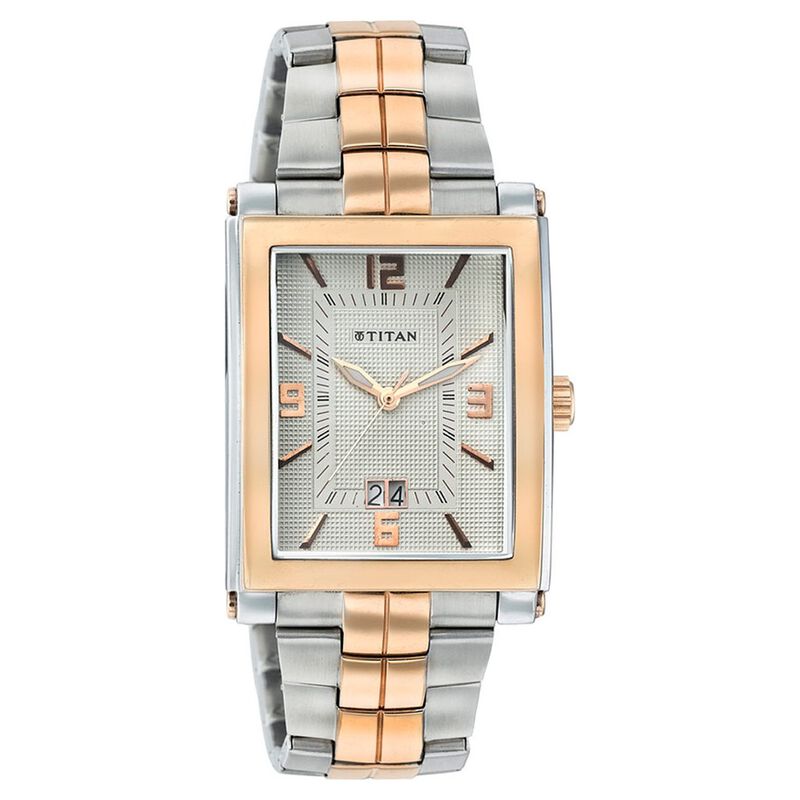 Buy Online Titan Quartz Analog with Date Silver Dial Watch for Men ...