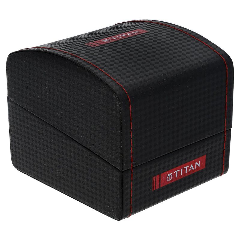 Buy Online Titan Quartz Multifunction White Dial Leather Strap Watch ...