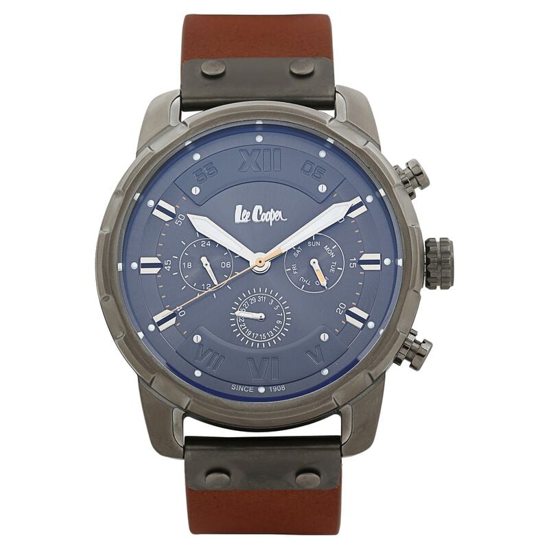 Buy Online Lee Cooper Quartz Chronograph Black Dial Watch for Men ...