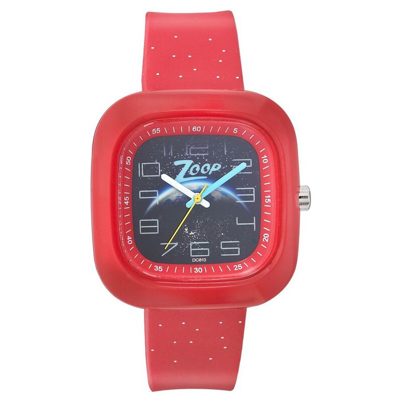 Buy Online Zoop By Titan Quartz Analog Blue Dial Plastic Strap Watch ...