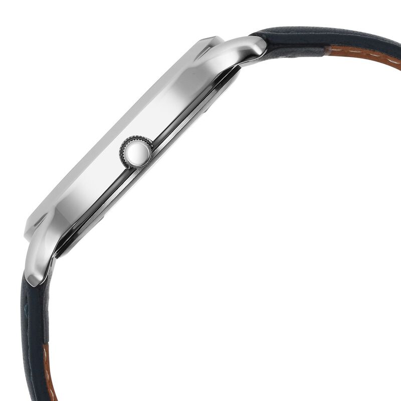 Buy Online Titan Karishma Quartz Analog Blue Dial Leather Strap Watch ...