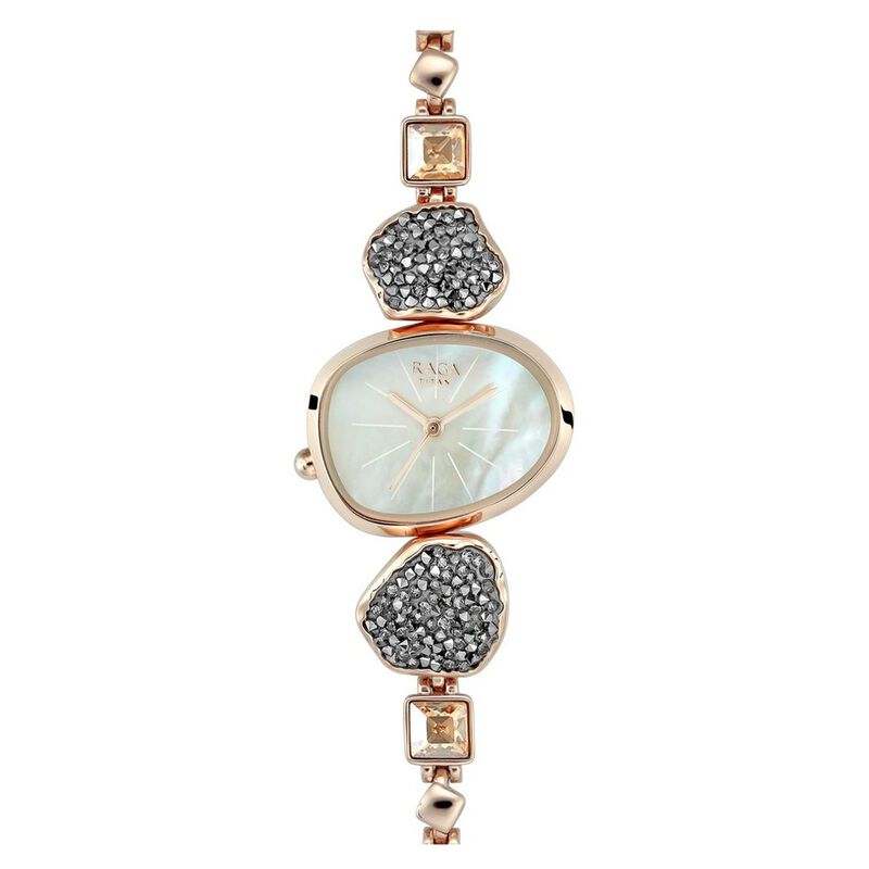 Buy Online Titan Raga I Am Mother of Pearl Dial Women Watch With Metal ...