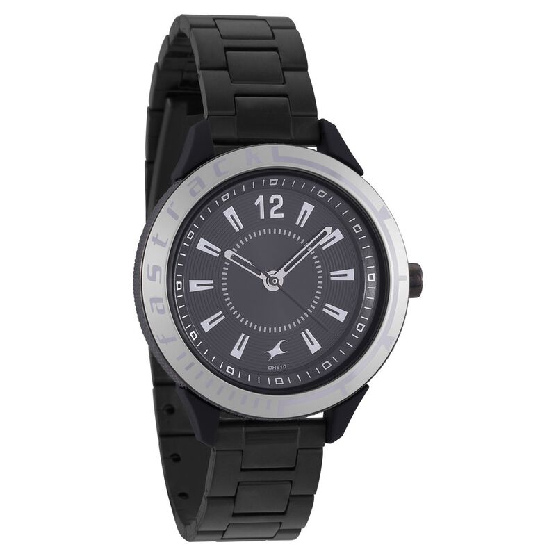 Buy Online Fastrack Varsity Black Dial Quartz Analog Watch for Girls ...