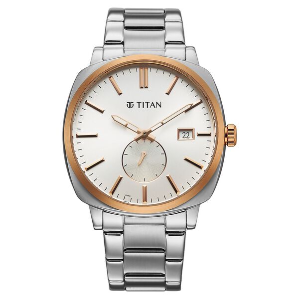 Buy Online Titan Classique Suave Analog with Silver Dial Silver ...