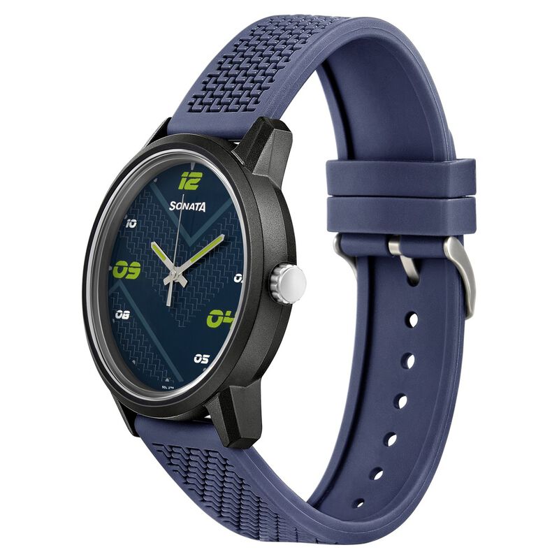 Buy Online Sonata Quartz Analog PU Strap Watch for Men - ns77085pp14w ...