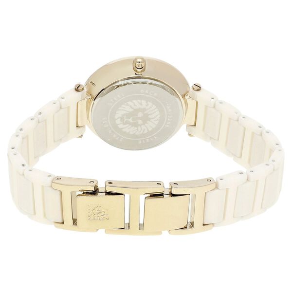 Buy Online Anne Klein Quartz Analog Pink Dial Ceramic Strap Watch for ...