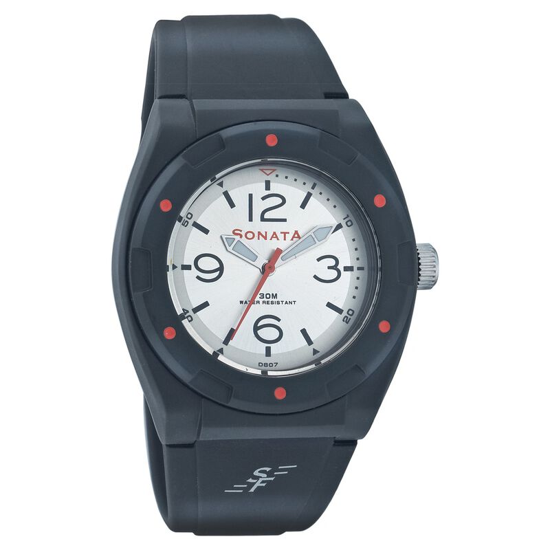 Buy Online Sonata Quartz Analog Silver Dial Strap Watch for Men ...