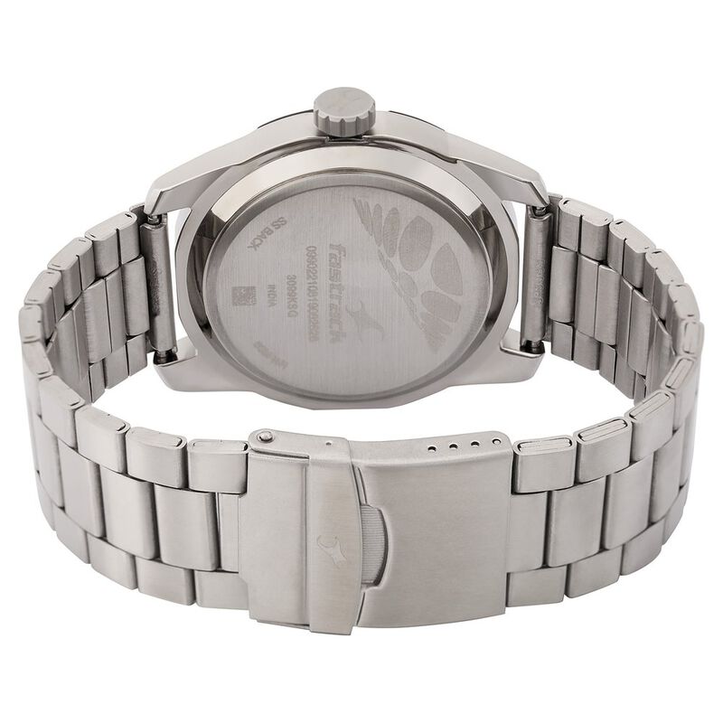 Buy Online Fastrack Quartz Analog Silver Dial Stainless Steel Strap ...