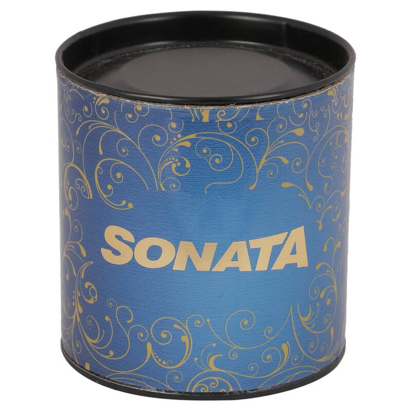 Buy Online Sonata Quartz Analog with Day and Date Black Dial Stainless ...