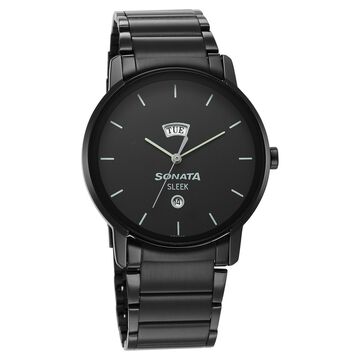Buy Online Sleek Grey Dial Analog with Day and Date Watch for Men ...