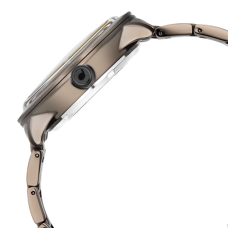 Buy Online Titan Quartet Brown Dial Automatic Stainless Steel Strap ...