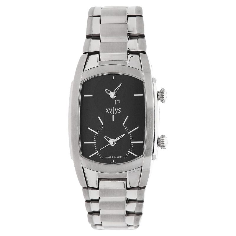Buy Online Xylys Swiss Analog Silver Metal Strap and Black Dial Watch ...