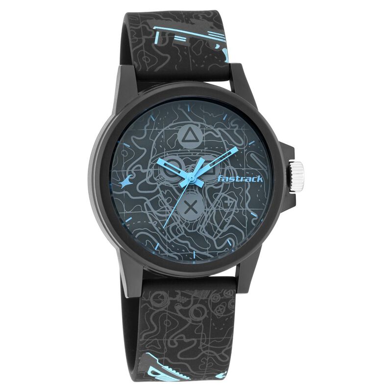 Buy Online Fastrack Unisex Arcade cyberpunk Watch: Charcoal Hues with ...