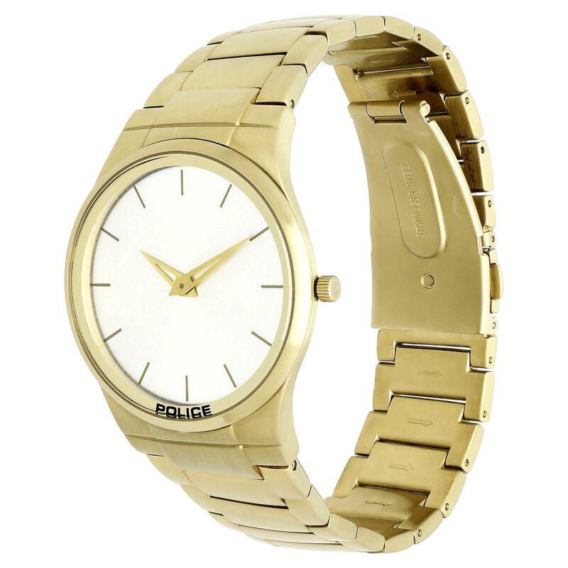 Buy Online Police Quartz Analog Silver Dial Metal Strap Watch for Men ...