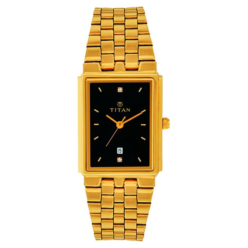 Buy Online Titan Quartz Analog with Date Black Dial Watch for Men ...