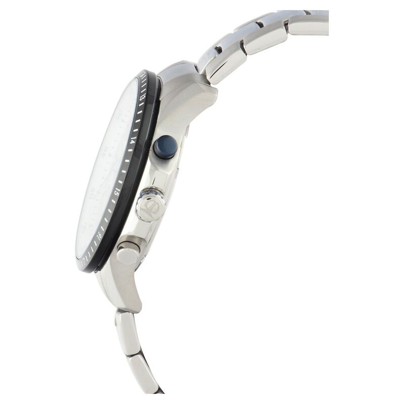 Buy Online Titan Chronograph White Dial Quartz Metal Strap watch for Men - 9496km02 | Titan