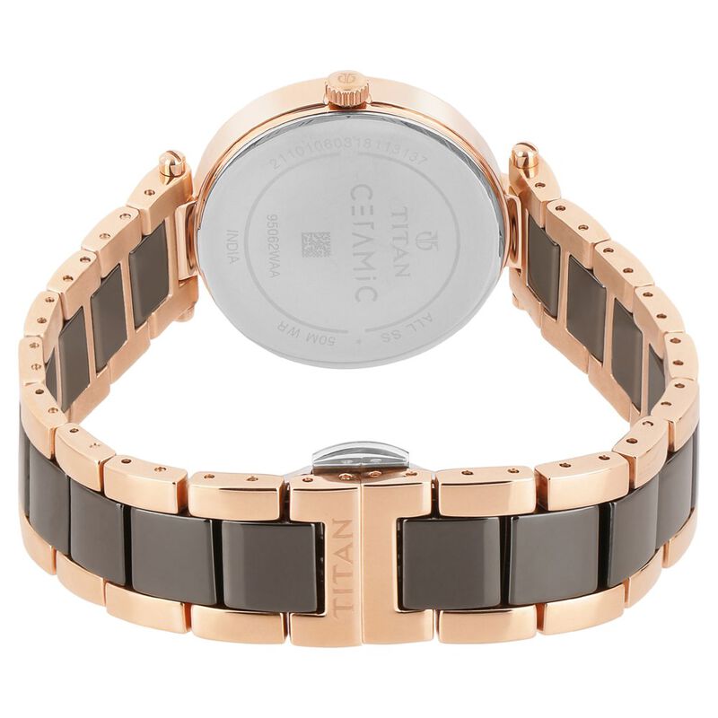 Buy Online Titan Ceramics Red Dial Quartz Multifunction Stainless Steel ...