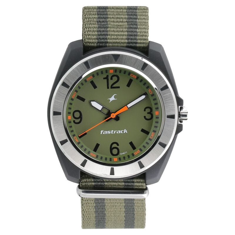 Buy Online Fastrack Trendies Quartz Analog Green Dial Plastic Strap ...
