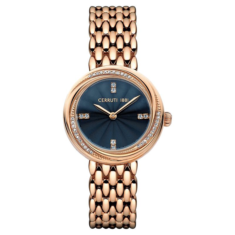 Buy Online Cerruti 1881 Quartz Analog Blue Dial Stainless Steel Strap ...