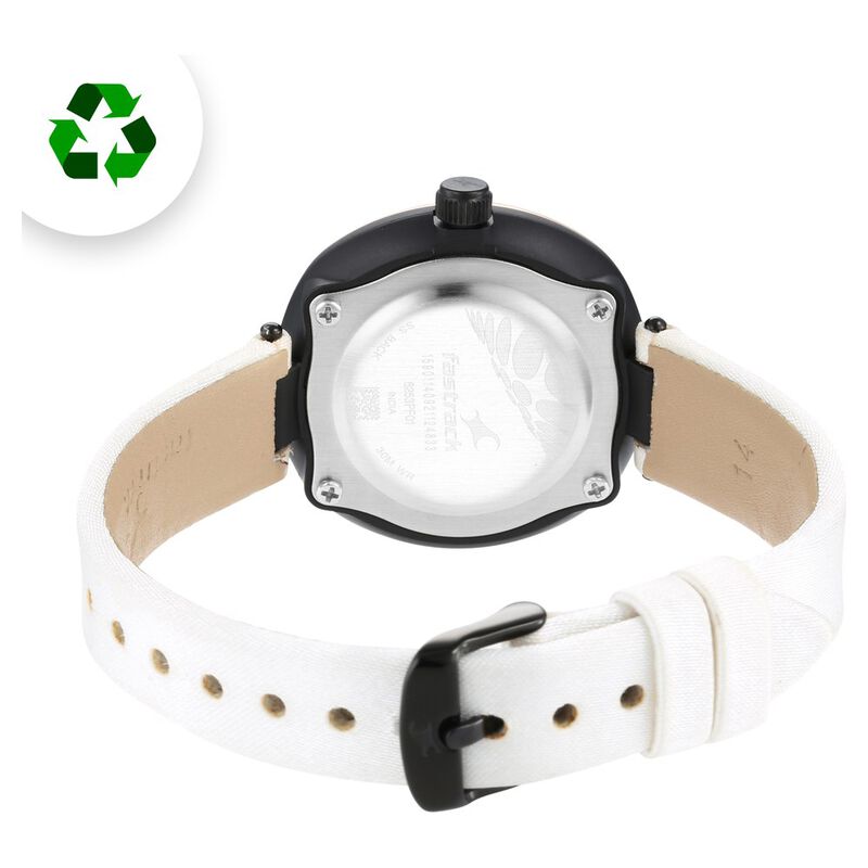 Buy Online Fastrack Revibe Quartz Analog Rose gold Dial Fabric Strap ...