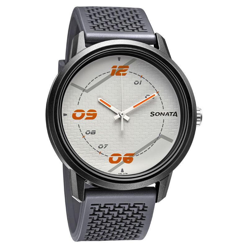 Buy Online Sonata Quartz Analog PU Strap Watch for Men - nt77085pp09w ...