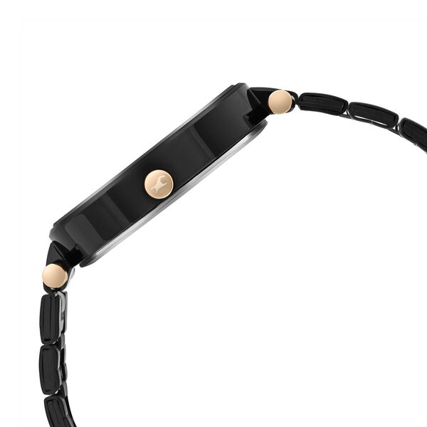 Buy Online Fastrack MetaWe Quartz Analog Black Dial Stainless Steel ...