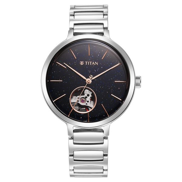 Buy Online Aventurine Automatic Blue Dial Automatic Watch for Women ...