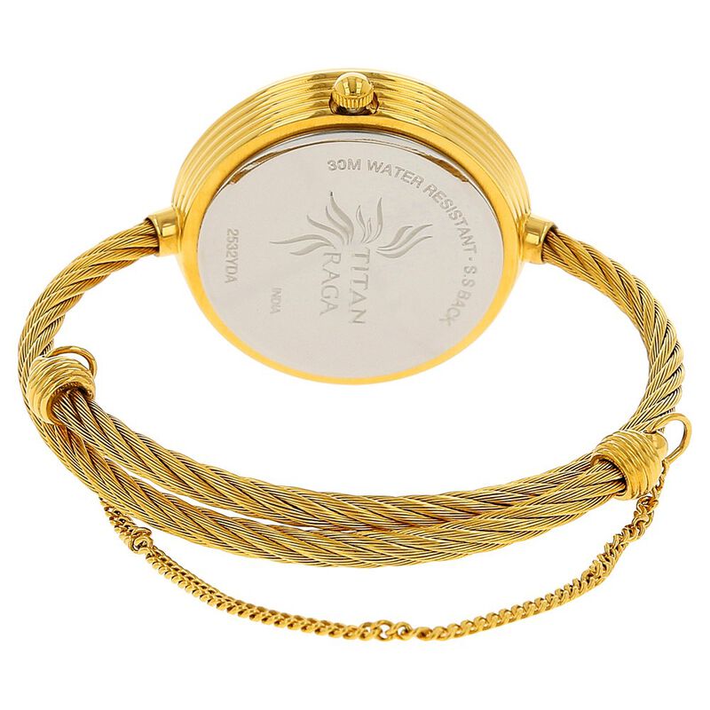 Buy Online Titan Raga Garden of Eden Champagne Dial Analog Stainless ...