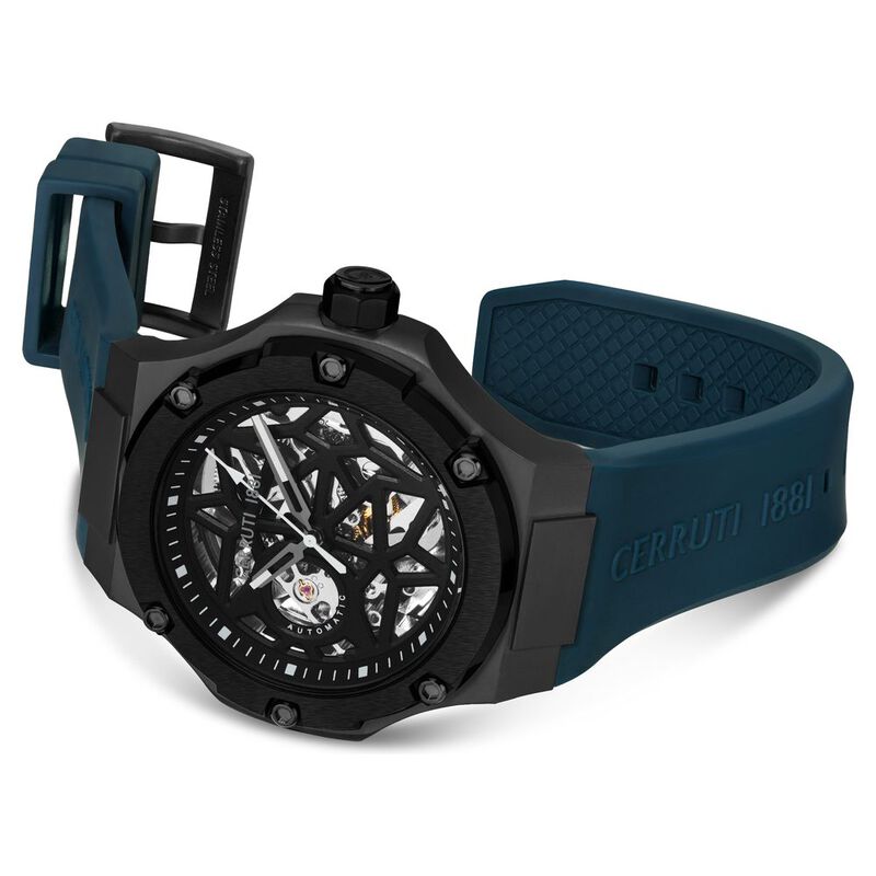 Buy Online Cerruti 1881 Black Dial Silicone Strap Watch for Men ...