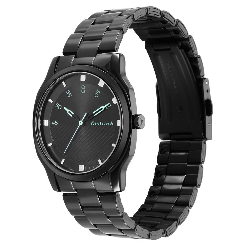Buy Online Fastrack Stunners Quartz Analog Black Dial Stainless Steel ...