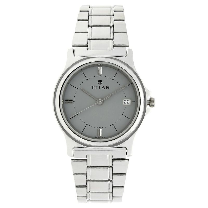 Buy Online Titan Quartz Analog Grey Dial Watch for Men - nb389sm06 | Titan
