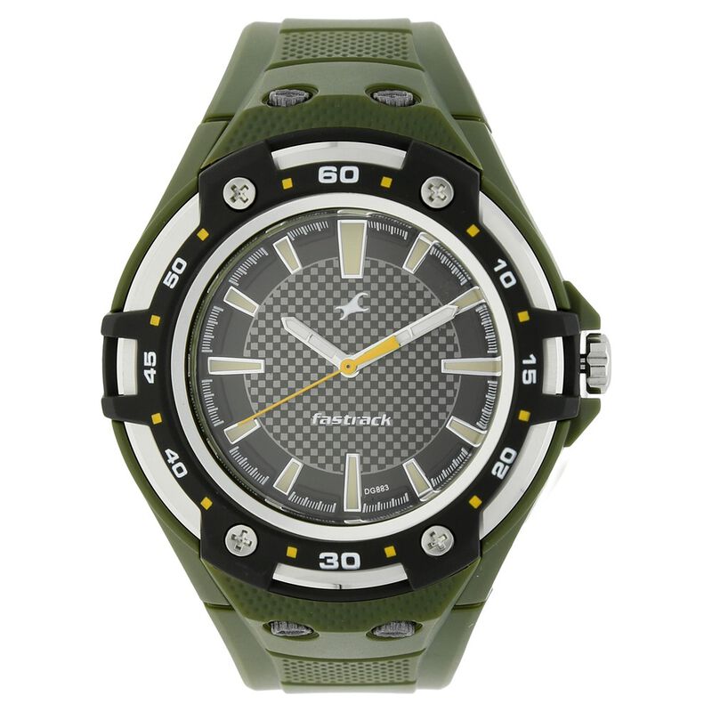 Buy Online Fastrack Quartz Analog Silver Dial Plastic Strap Watch for ...