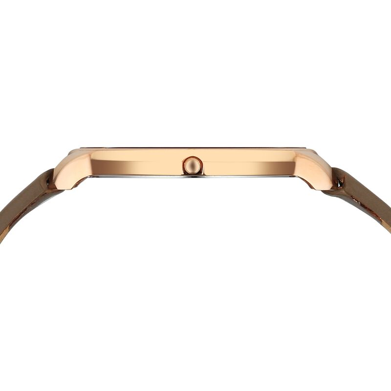 Buy Online Women Edge Black Dial Black Leather Strap Watch - ns2654wl01 ...