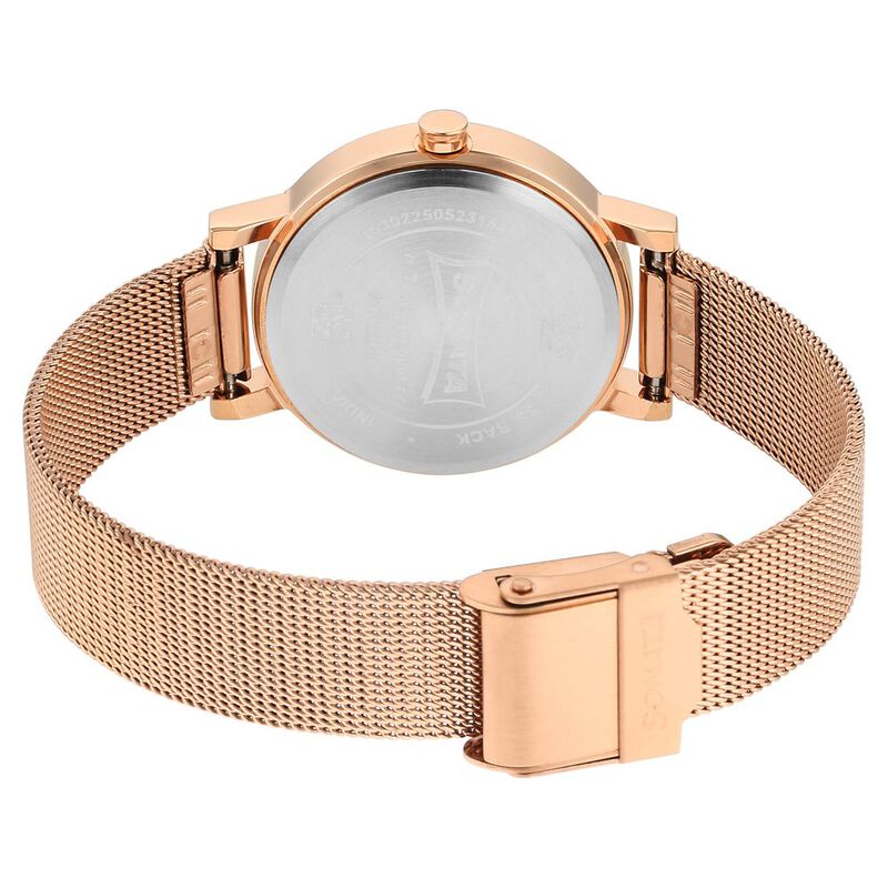 Buy Online Sonata Quartz Analog Black Stainless Steel Strap for Women ...