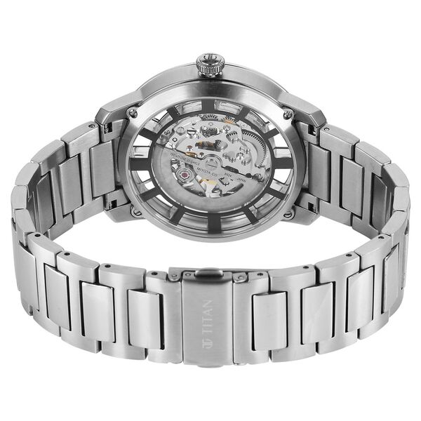 Buy Online Titan See-Through Skeletal Automatic Analog with Black Dial ...