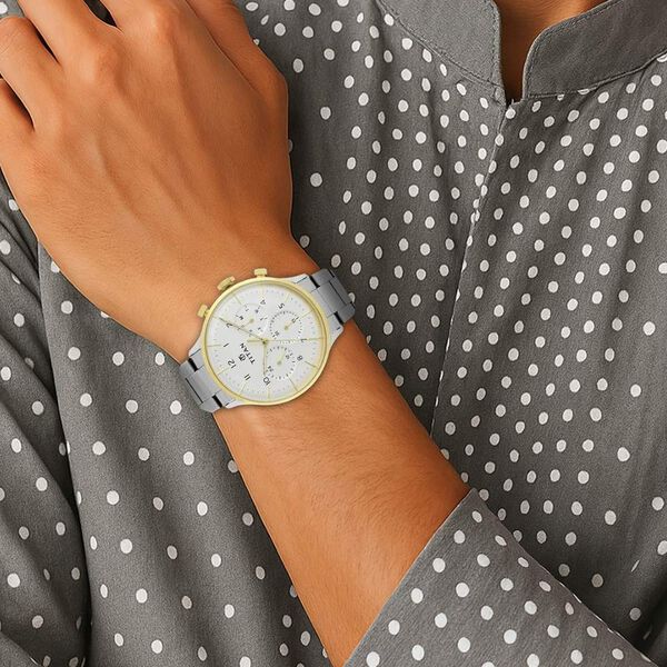 Buy Online Titan White Dial Quartz Multifunction Stainless Steel Strap ...