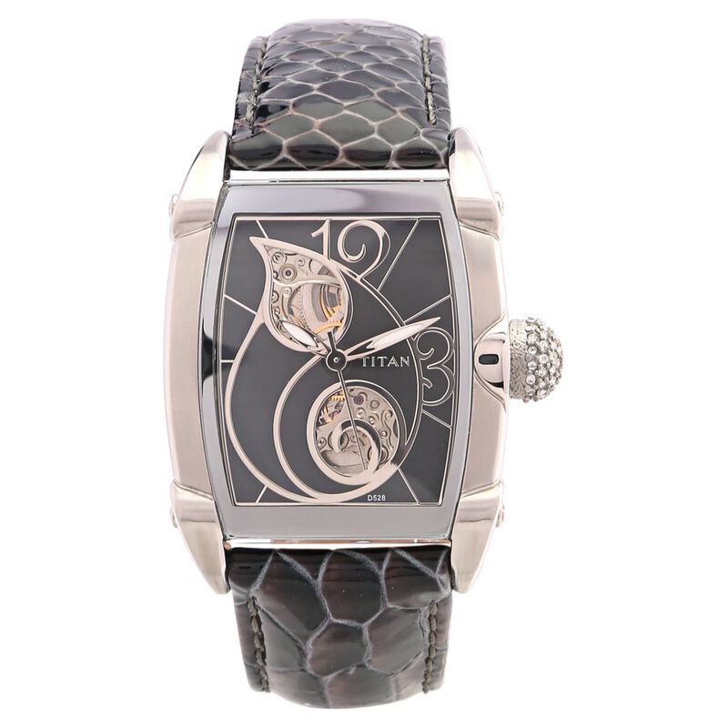 Buy Online Titan Automatic Black Dial Watch for Women - nc9814sl01j | Titan