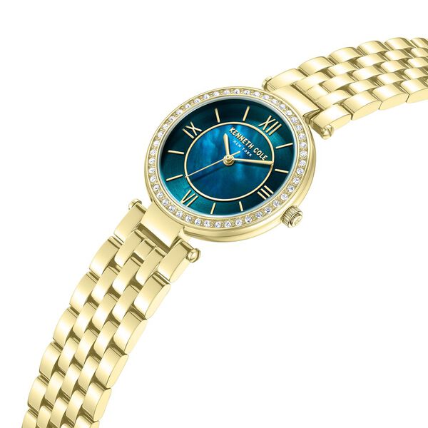 Buy Online Kenneth Cole Quartz Analog Green Dial Stainless Steel Strap ...