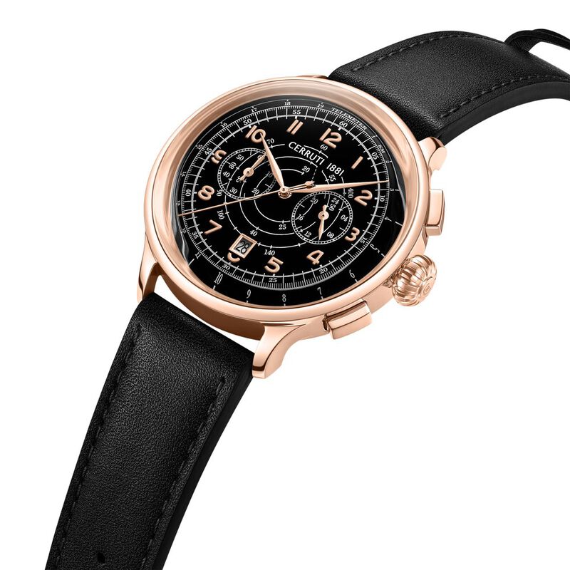 Buy Online Cerruti 1881 Quartz Chronograph Black Dial Stainless Steel ...