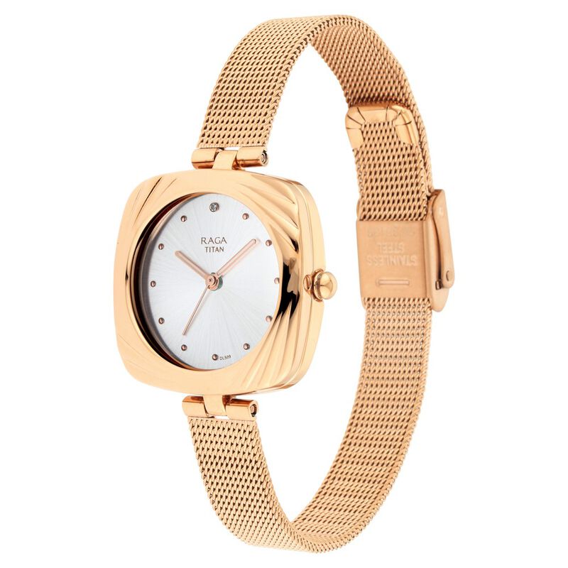 Buy Online Titan Raga Moments Of Joy Silver Dial Women Watch With Metal ...