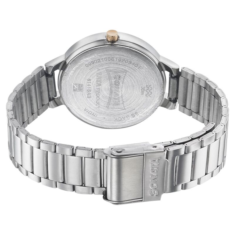 Buy Online Sonata Play Silver Dial Women Watch With Stainless Steel ...