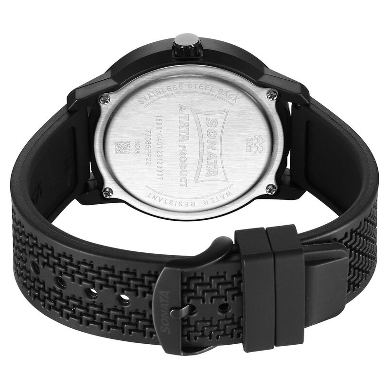 Buy Online Sonata Volt Quartz Analog Green Dial Polyurethane Strap ...