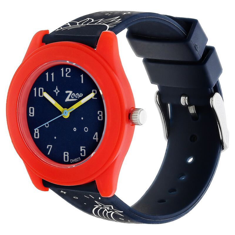 Buy Online Zoop By Titan Quartz Analog Blue Dial PU Strap Watch for ...