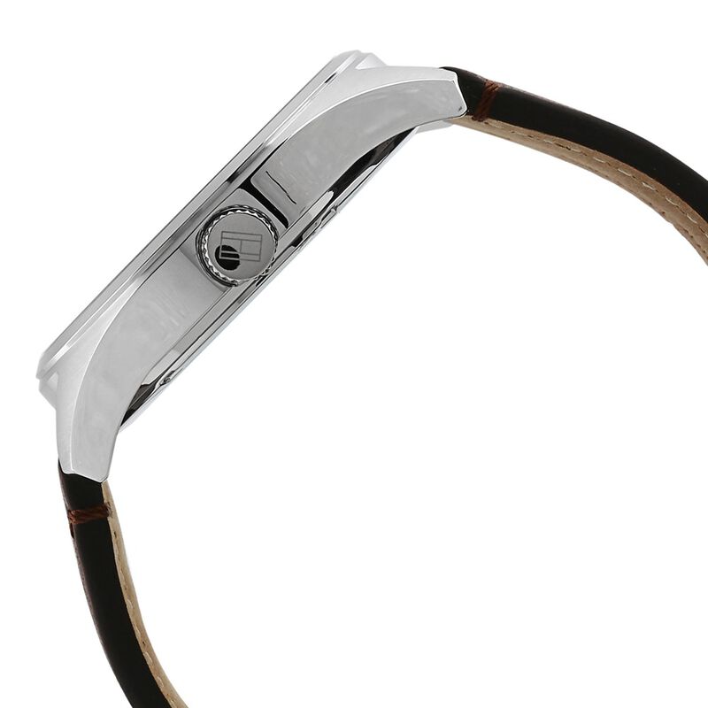 Buy Online Tommy Hilfiger Quartz Analog Black Dial Leather Strap Watch ...