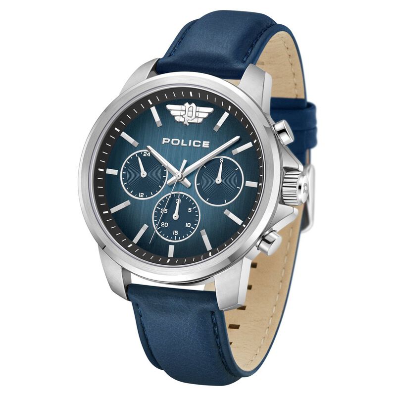 Buy Online Police Blue Dial Quartz Multifunction Watch for Men ...