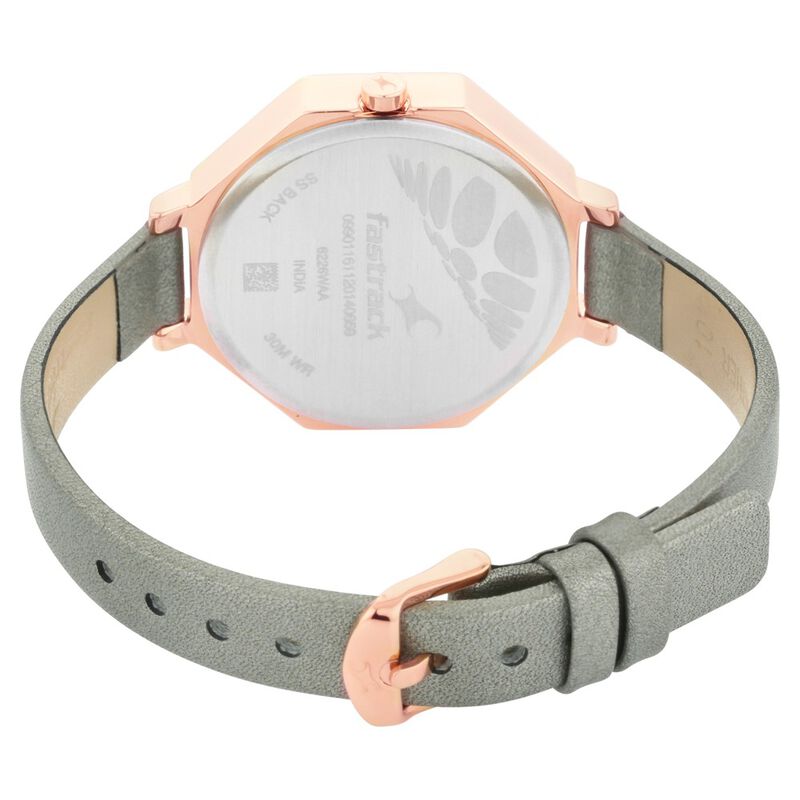 Buy Online Fastrack Paint Me Quartz Analog Black Dial Leather Strap ...