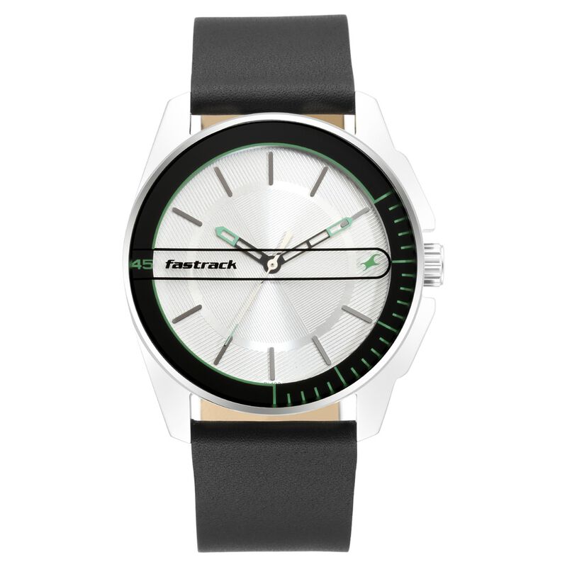 Buy Online Fastrack Wear Your Look Quartz Analog Silver Dial Leather ...