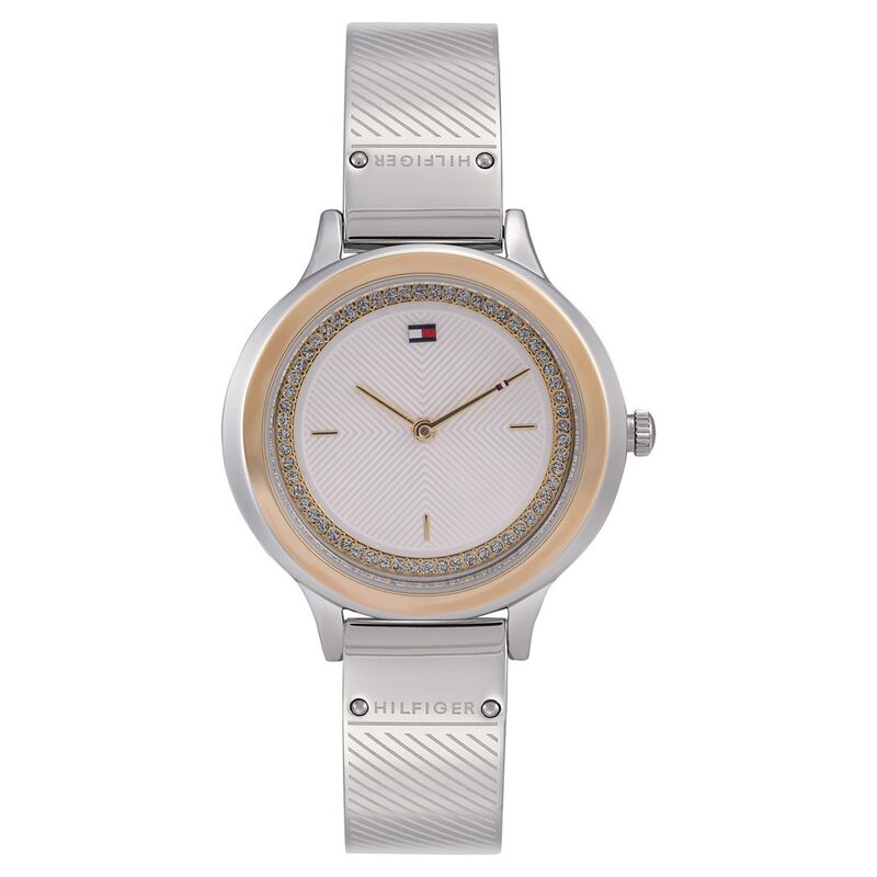 Buy Online Tommy Hilfiger Quartz Analog Silver Dial Stainless Steel ...
