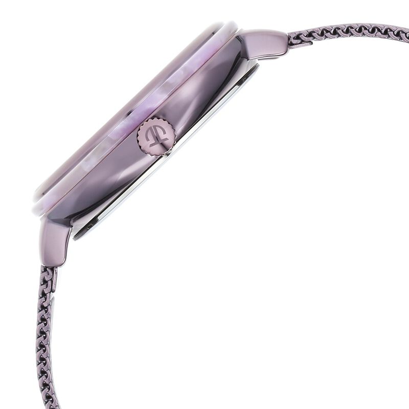 Buy Online Glitz Purple Dial Stainless Steel Strap Watch for Women ...