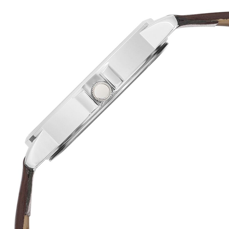 Buy Online Sonata Quartz Analog Brown Dial Leather Strap Watch for Men ...